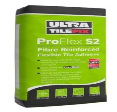 Ultra Tile Fix ProFlex S2 Fibre Reinforced Flexible Tile Adhesive 20KG ...